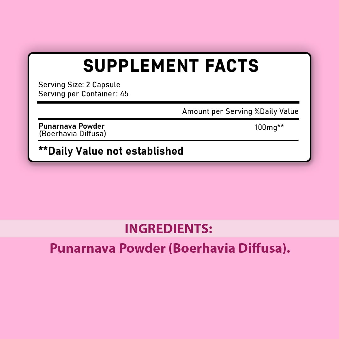 1000 mg Punarnava tablets for wellness