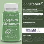 1000 mg Pygeum Africanum for prostate health