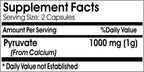 1000 mg pyruvate for optimal health