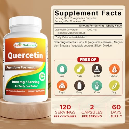 1000 mg quercetin for daily wellness