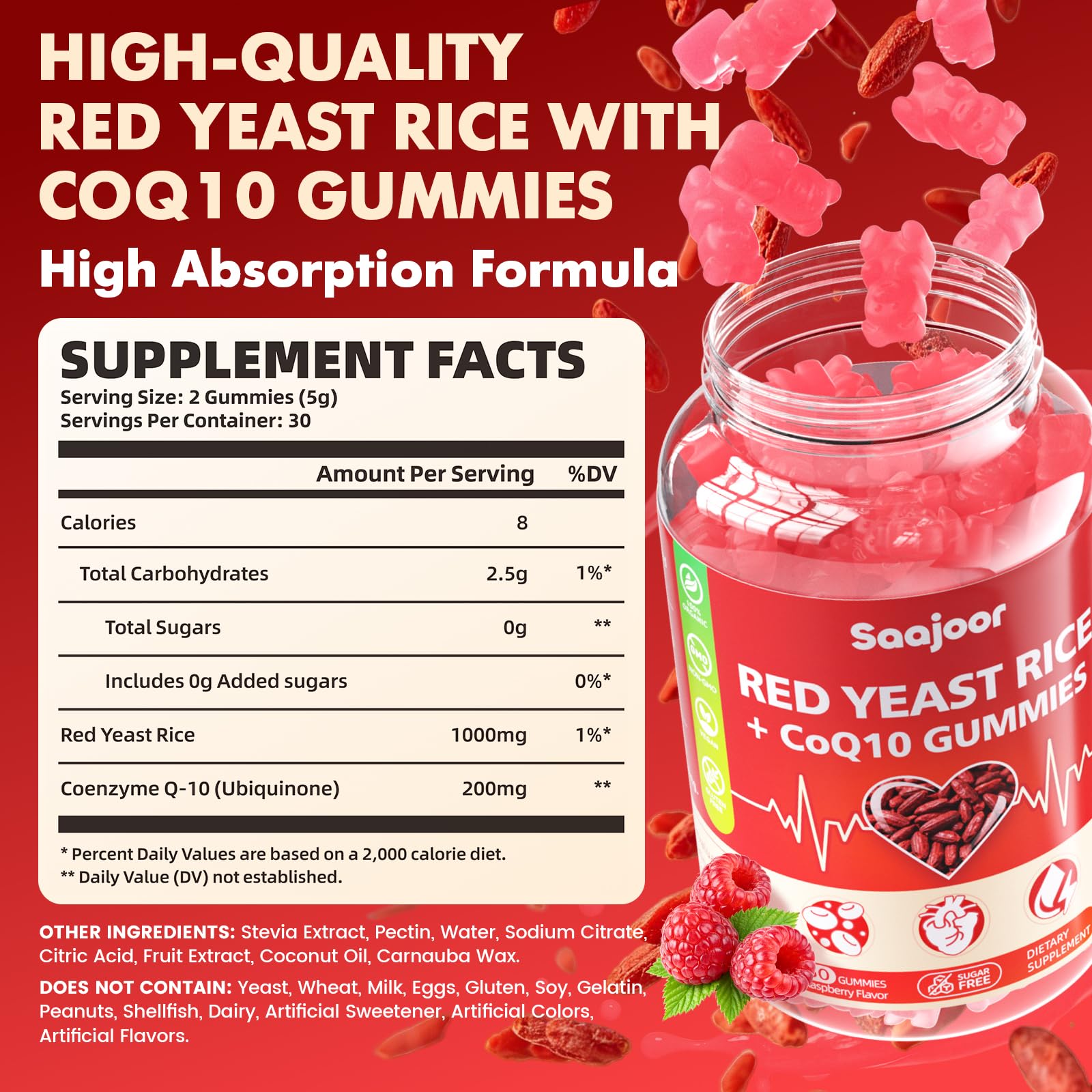 1000 mg Red Yeast Rice supplement