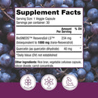 1000 mg Resveratrol antioxidant supplement