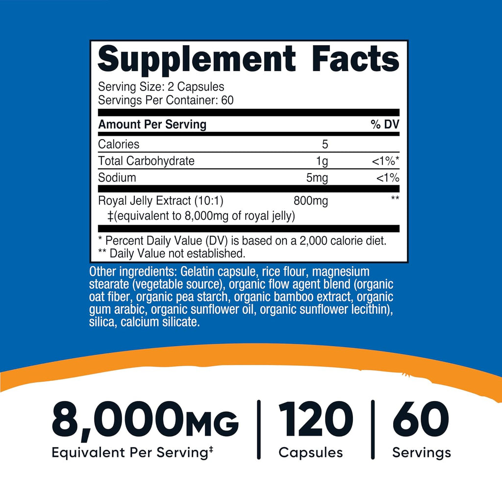 1000 mg Royal Jelly capsules