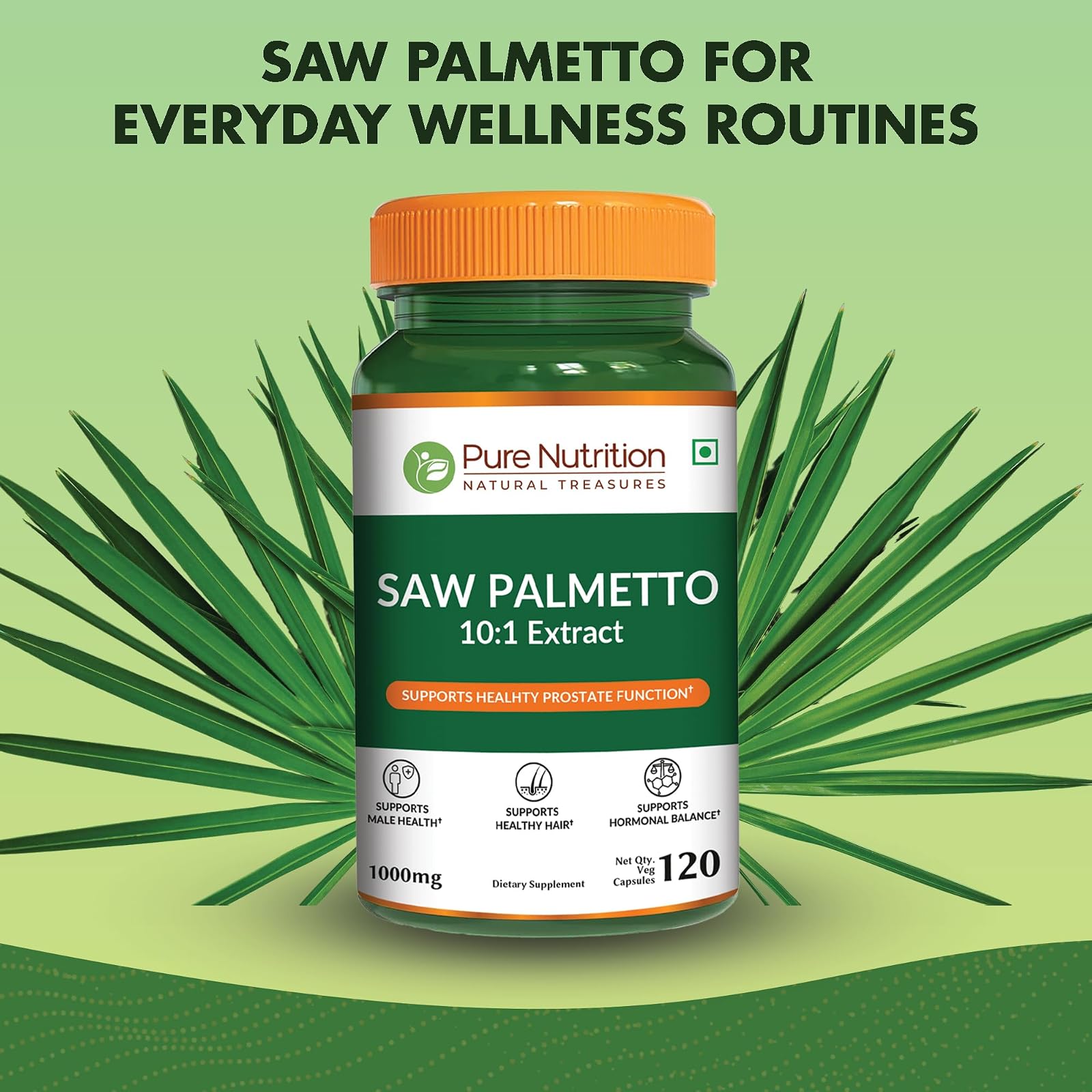 1000 mg Saw Palmetto for wellness