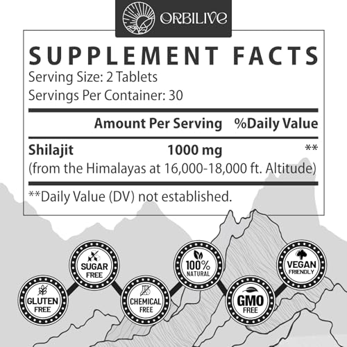 1000 MG shilajit for immune support