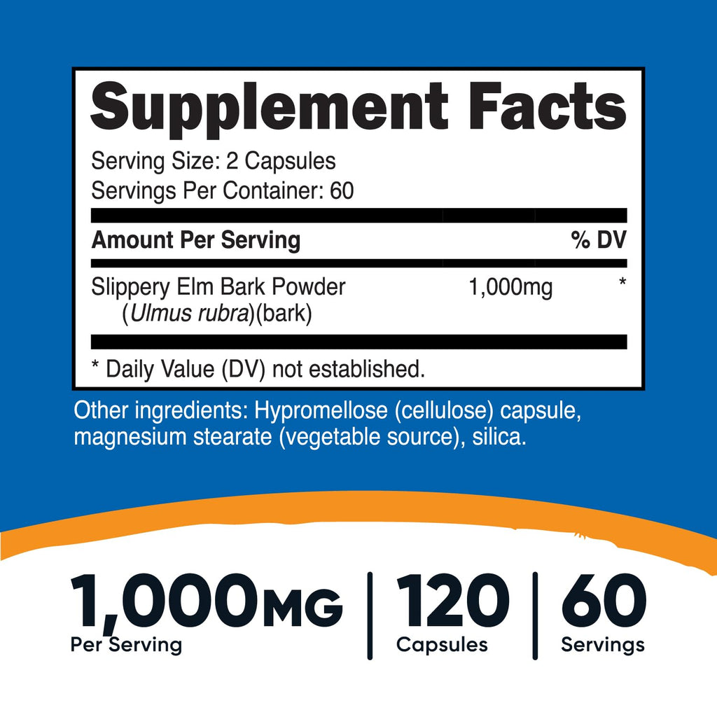 1000 mg slippery elm health benefits