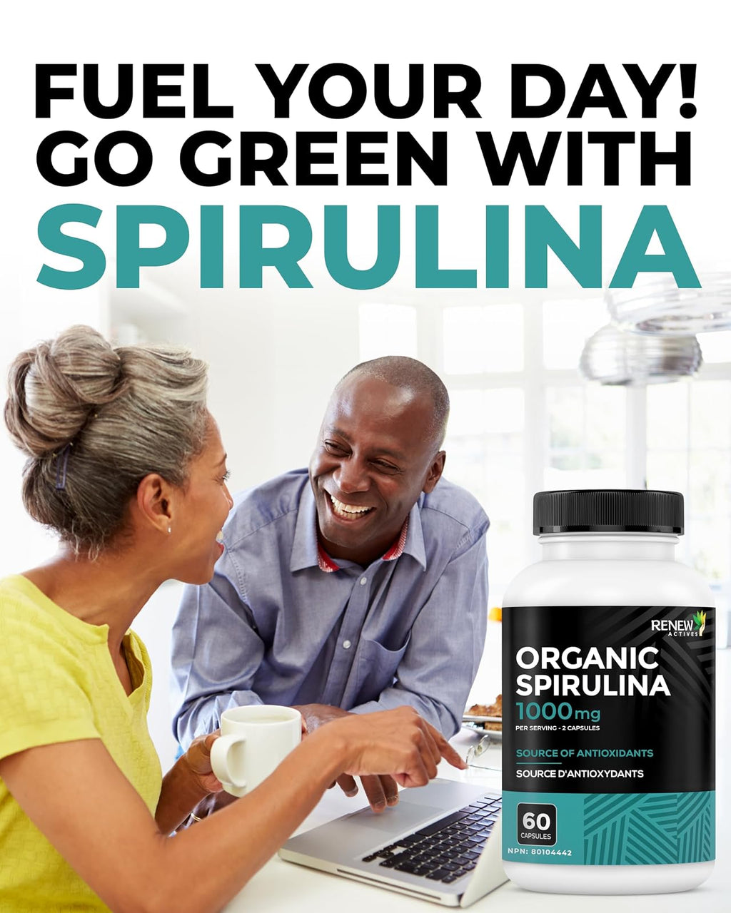 1000 mg spirulina for detoxification
