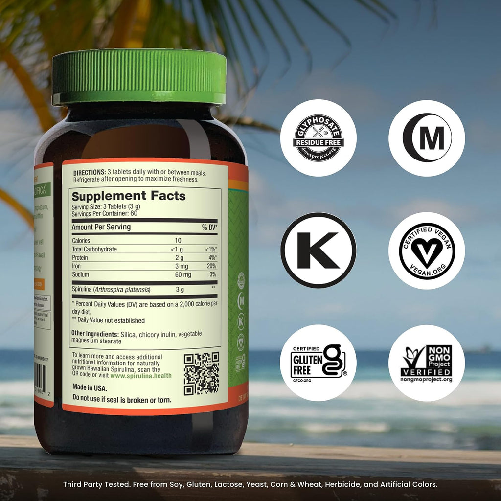 1000 mg spirulina tablet dosage