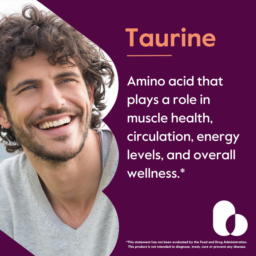 1000 mg taurine capsules for wellness