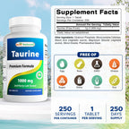 1000 mg taurine for energy support