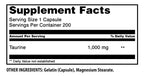 1000 mg taurine for energy support