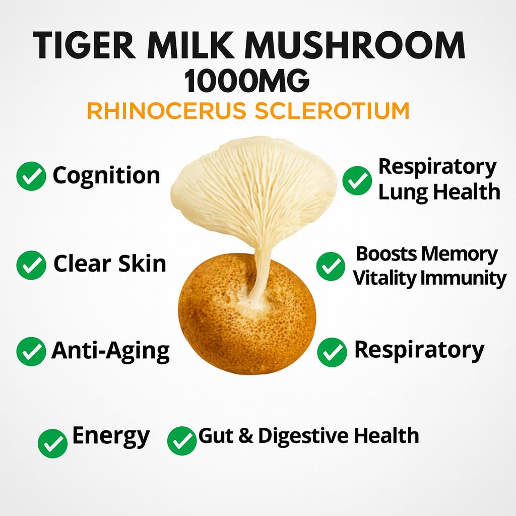 1000 mg Tiger Milk Mushroom capsules