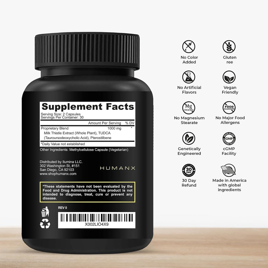 1000 mg TUDCA for liver health