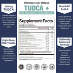 1000 mg TUDCA for liver health