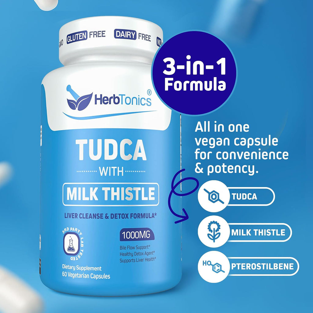 1000 mg TUDCA for liver support