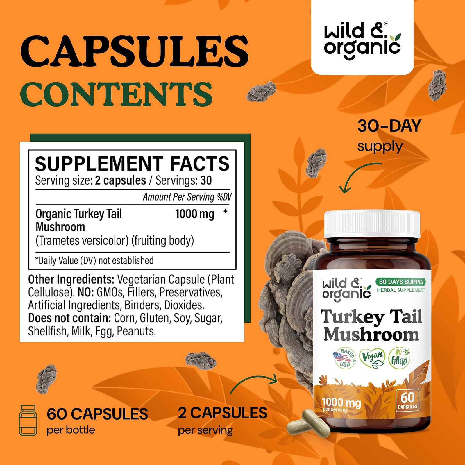 1000 mg turkey tail extract
