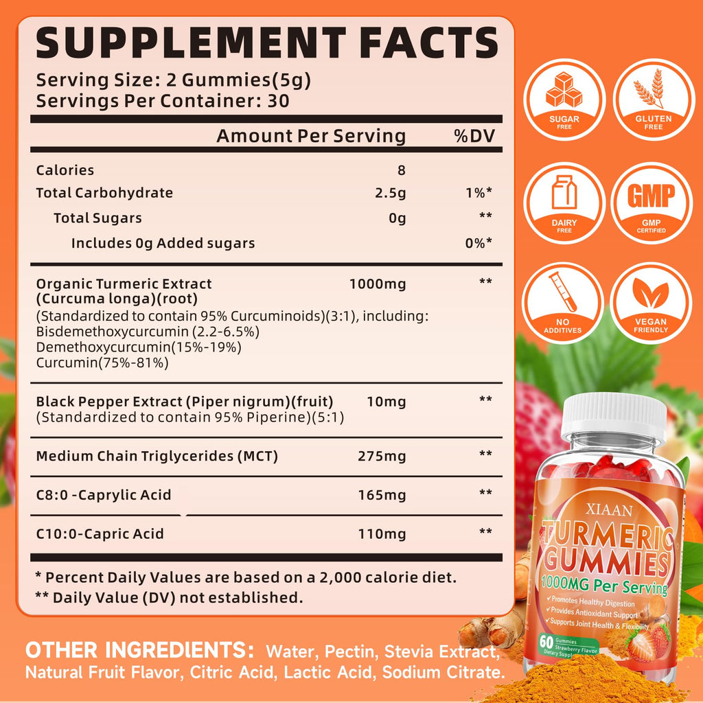 1000 mg turmeric gummies for joint health