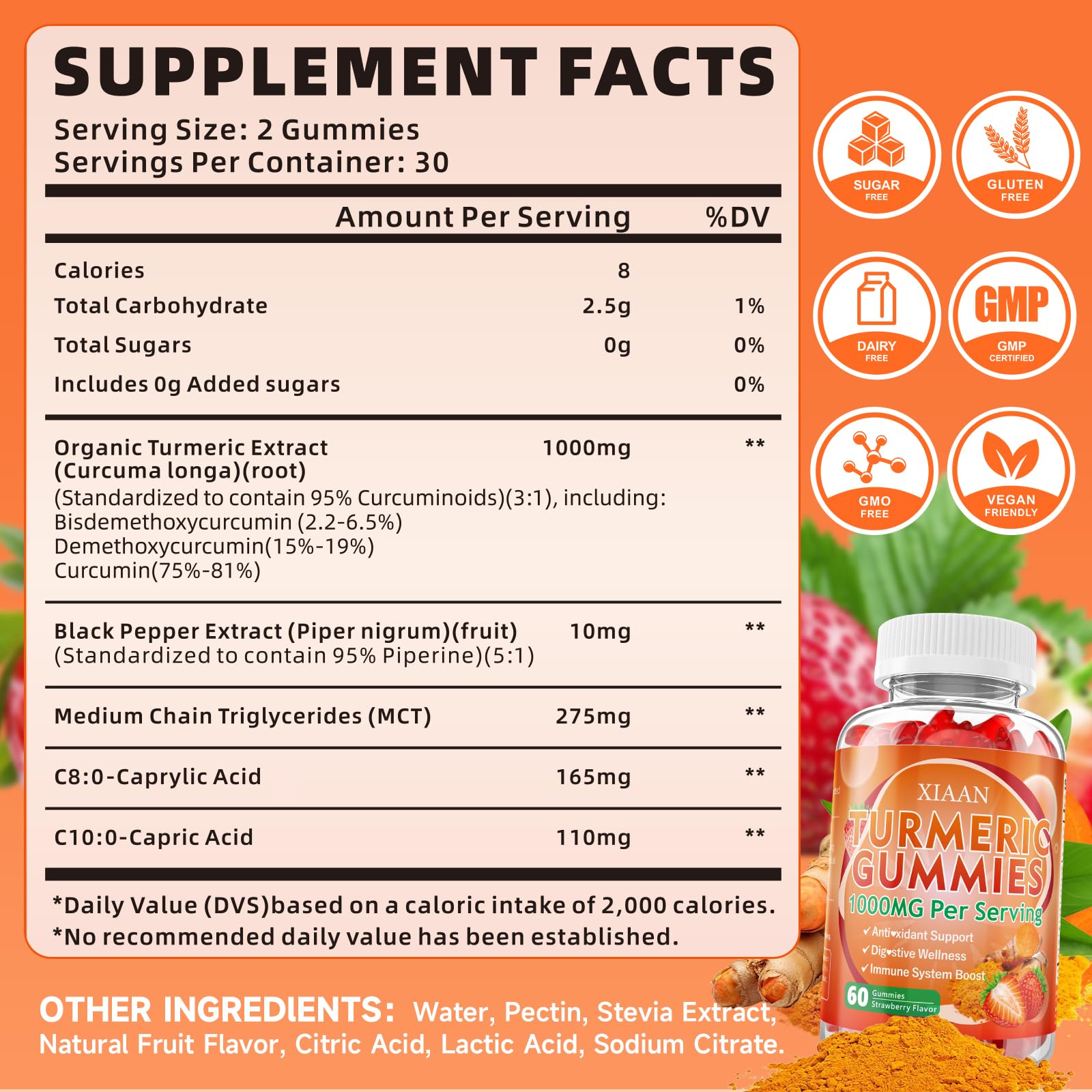 1000 mg turmeric gummies for joint support