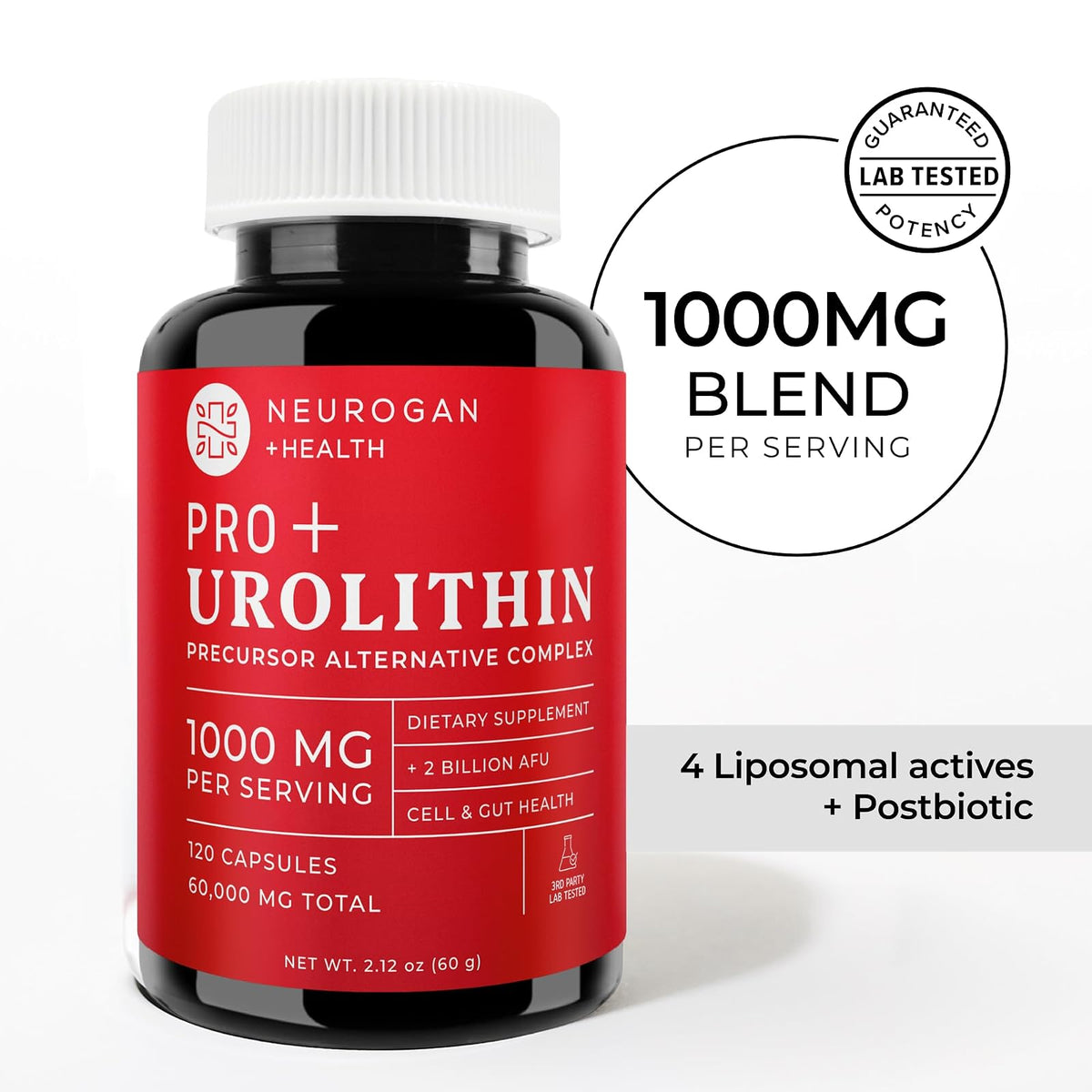 1000 mg Urolithin Pro+ capsules