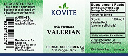 1000 mg valerian for anxiety support