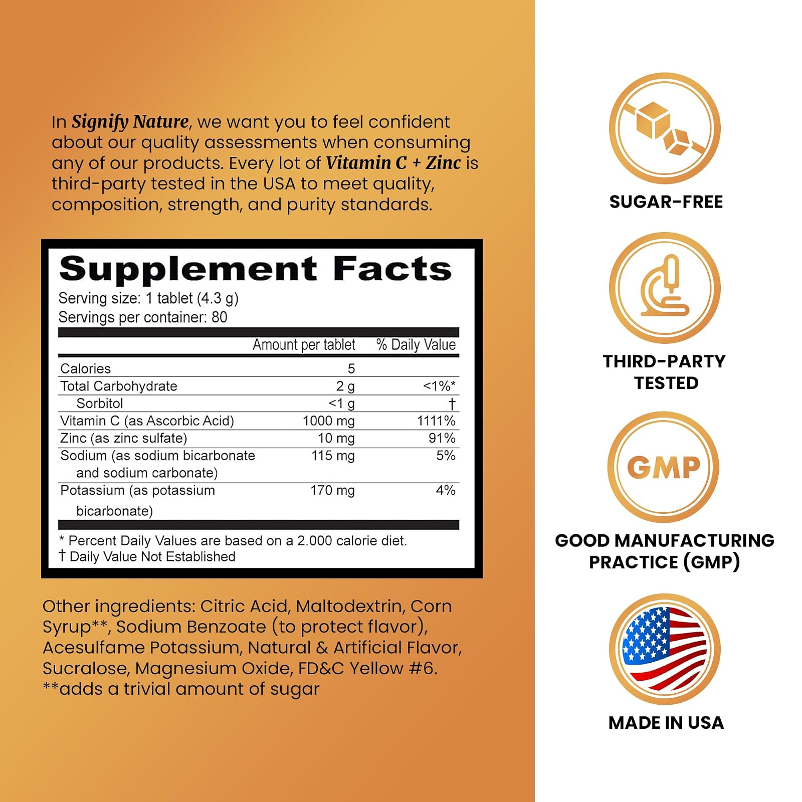 1000 mg vitamin C for immune support