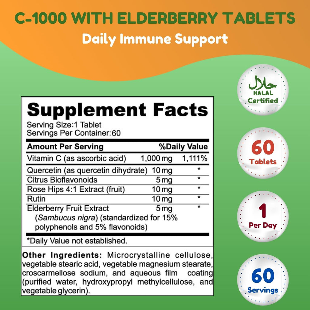 1000 mg Vitamin C for immunity