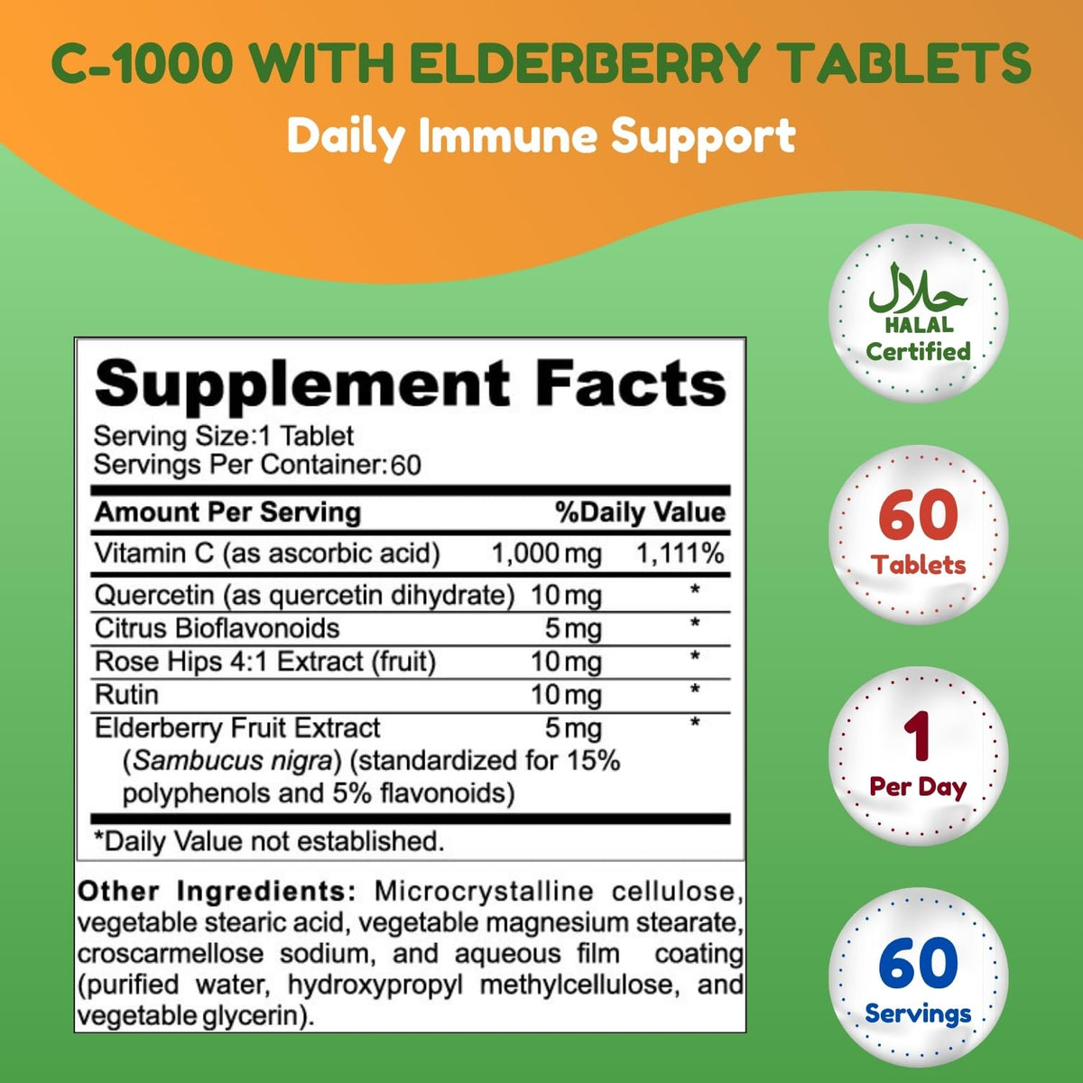1000 mg Vitamin C for immunity