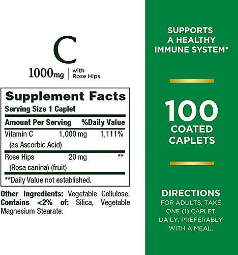 1000 mg Vitamin C for immunity
