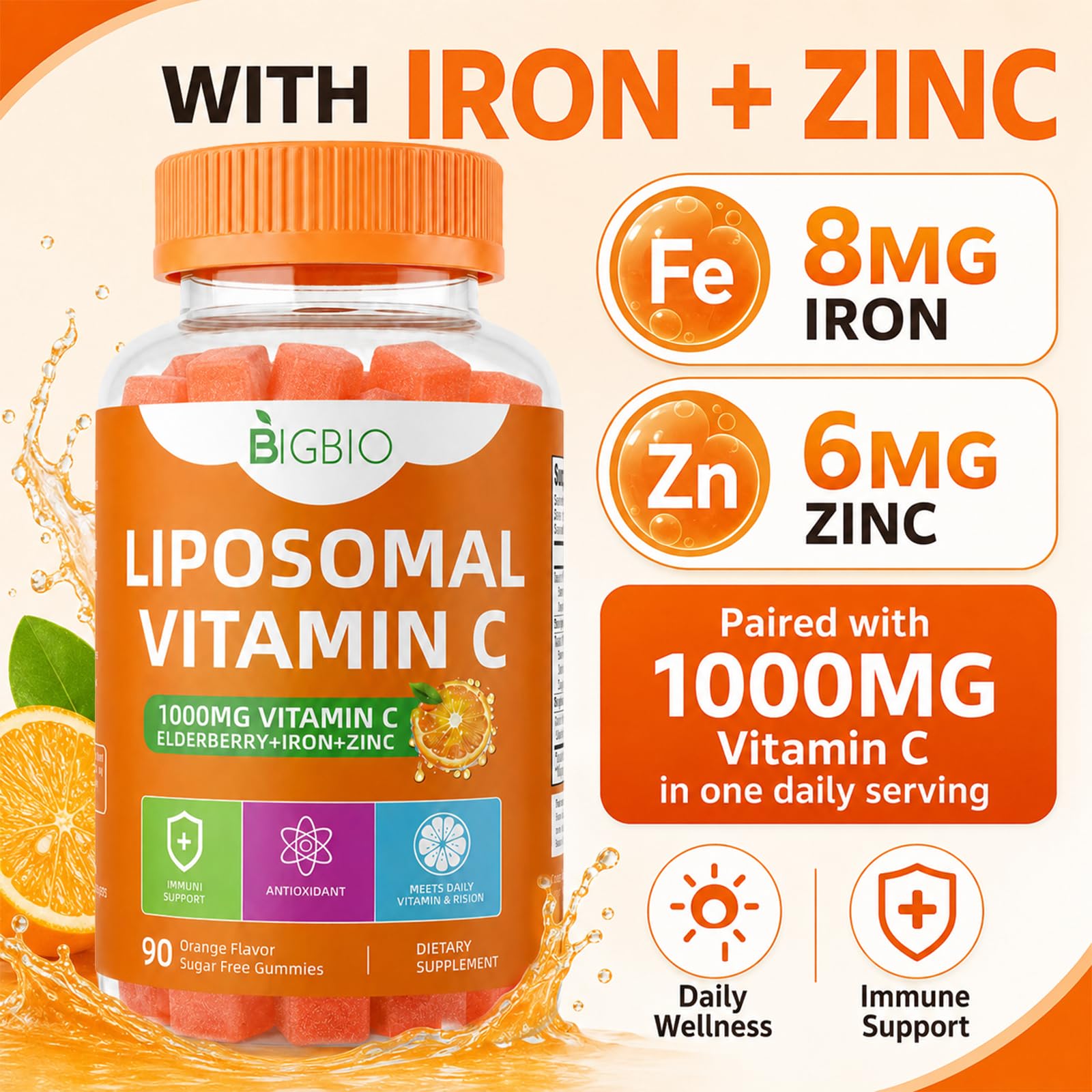 1000 mg Vitamin C gummy supplements