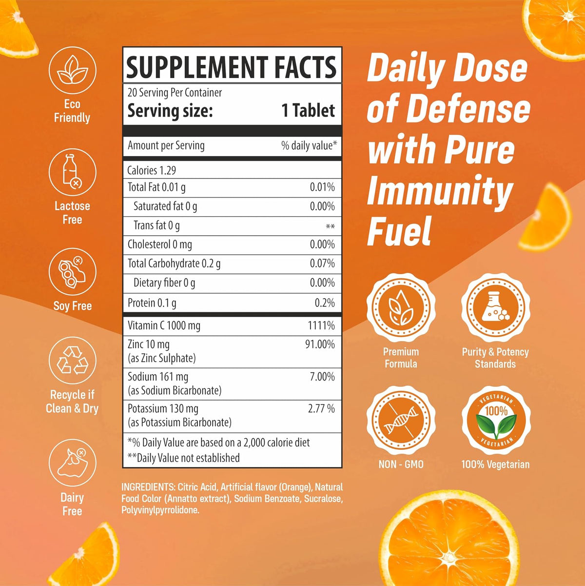 1000 mg vitamin C supplement