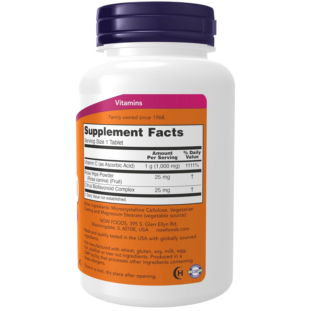 1000 mg vitamin C with rose hips