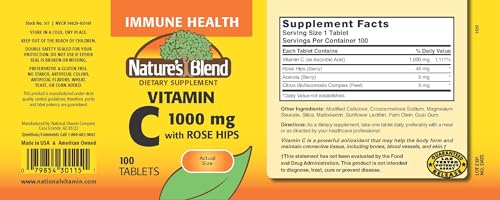 1000 mg Vitamin C with Rose Hips
