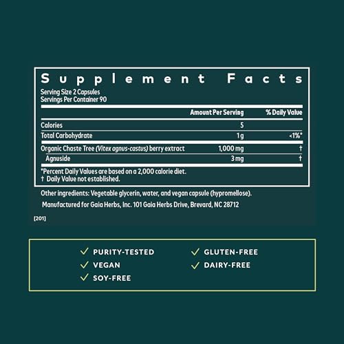 1000 mg Vitex Berry for hormonal balance