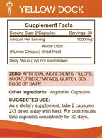 1000 mg Yellow Dock for vitality