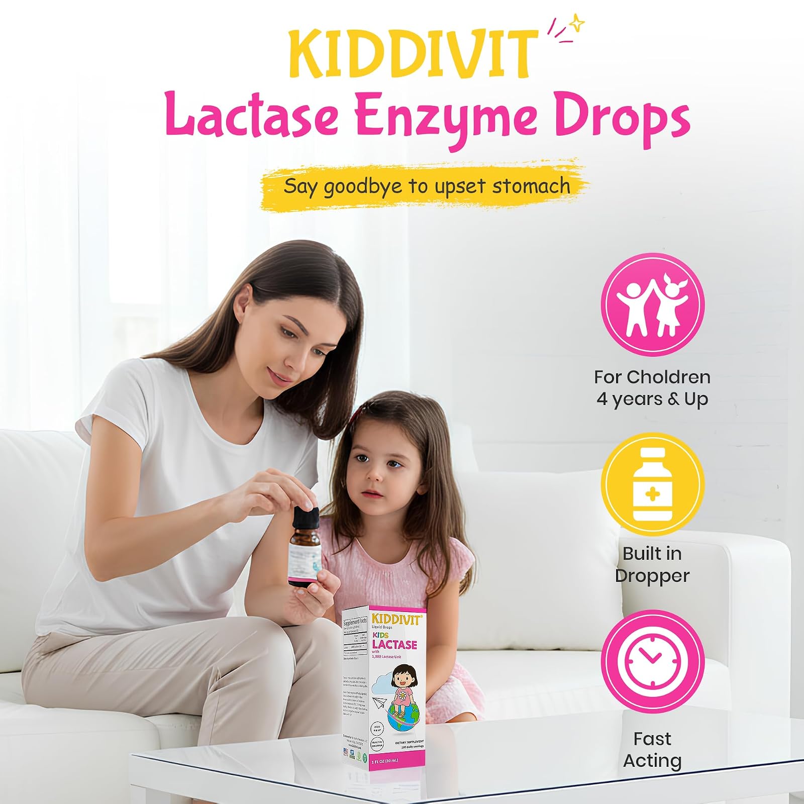 1000 units lactase enzyme supplement