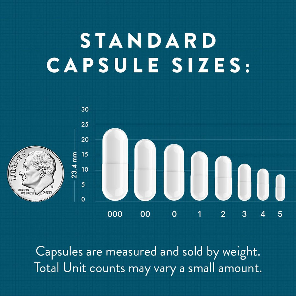 10000 count empty capsules for multivitamins