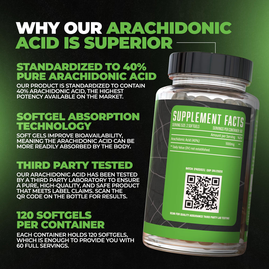 1000mg Arachidonic acid benefits