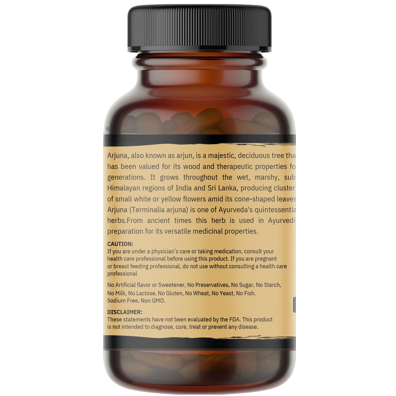 1000mg Arjuna capsules for energy boost
