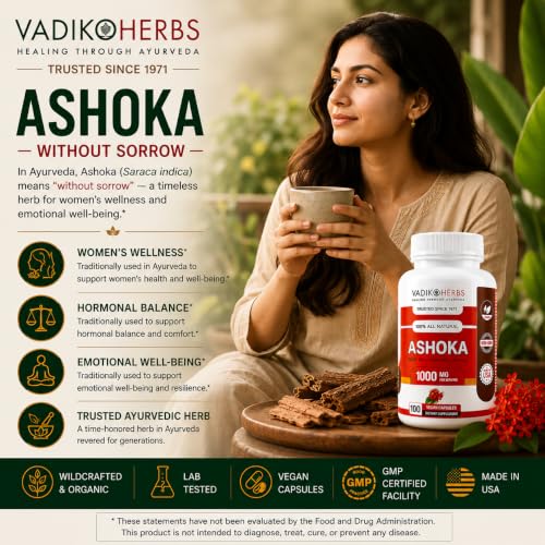 1000mg Ashoka bark for natural wellness