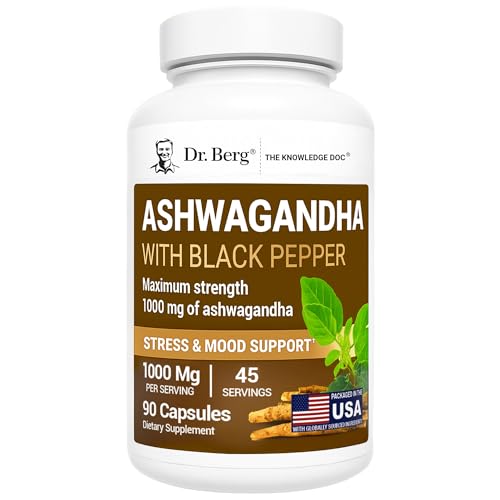 1000mg Ashwagandha with black pepper benefits