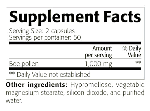 1000mg bee pollen capsules