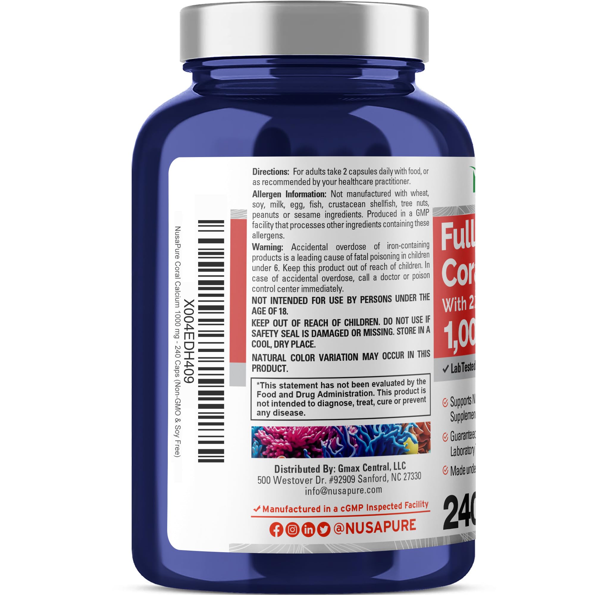 1000mg calcium for daily health
