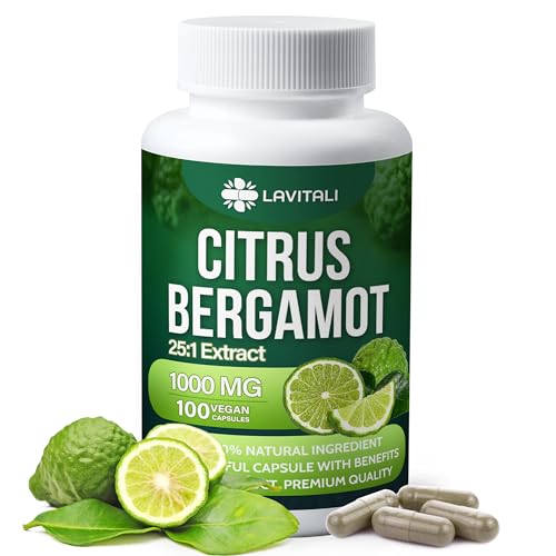 1000mg Citrus Bergamot capsules for wellness