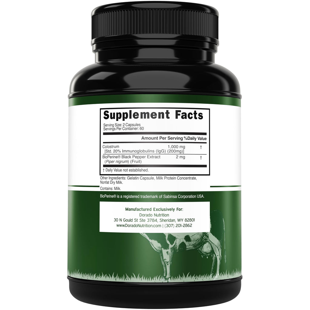 1000mg colostrum for immune support