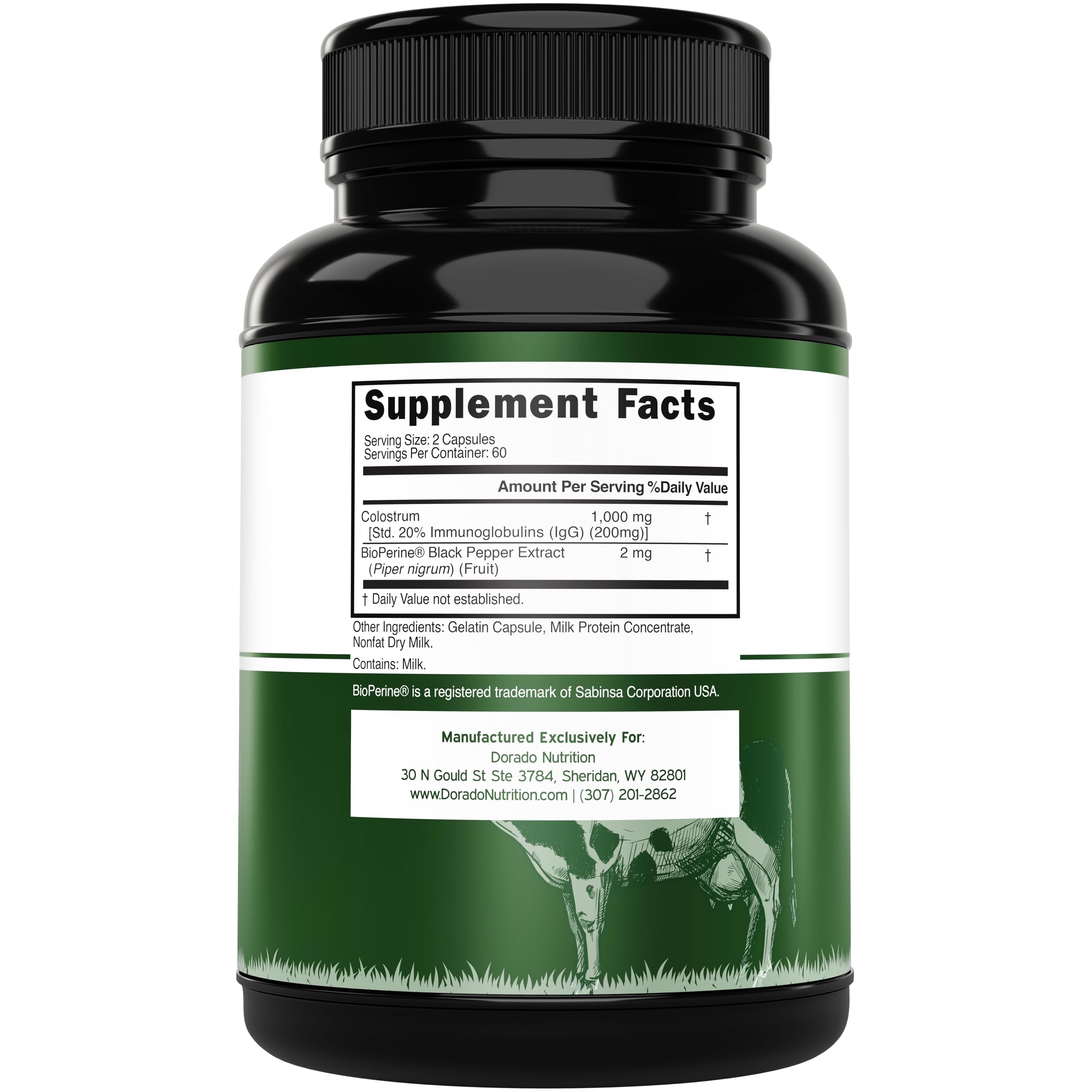 1000mg colostrum for immune support