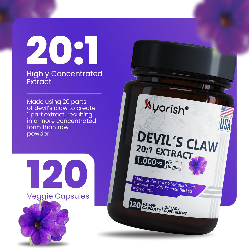 1000mg Devils Claw for pain relief