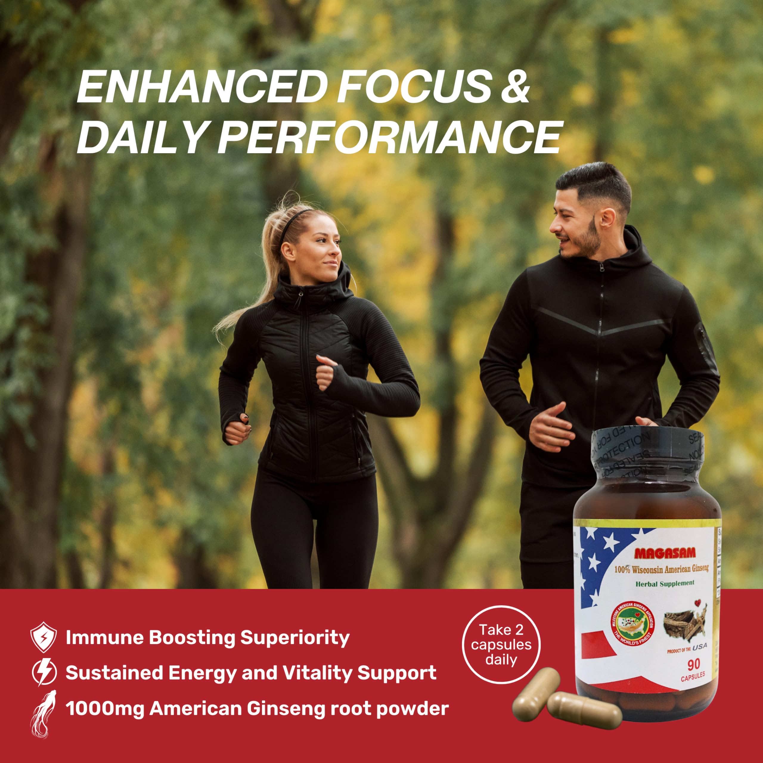 1000mg ginseng for daily vitality