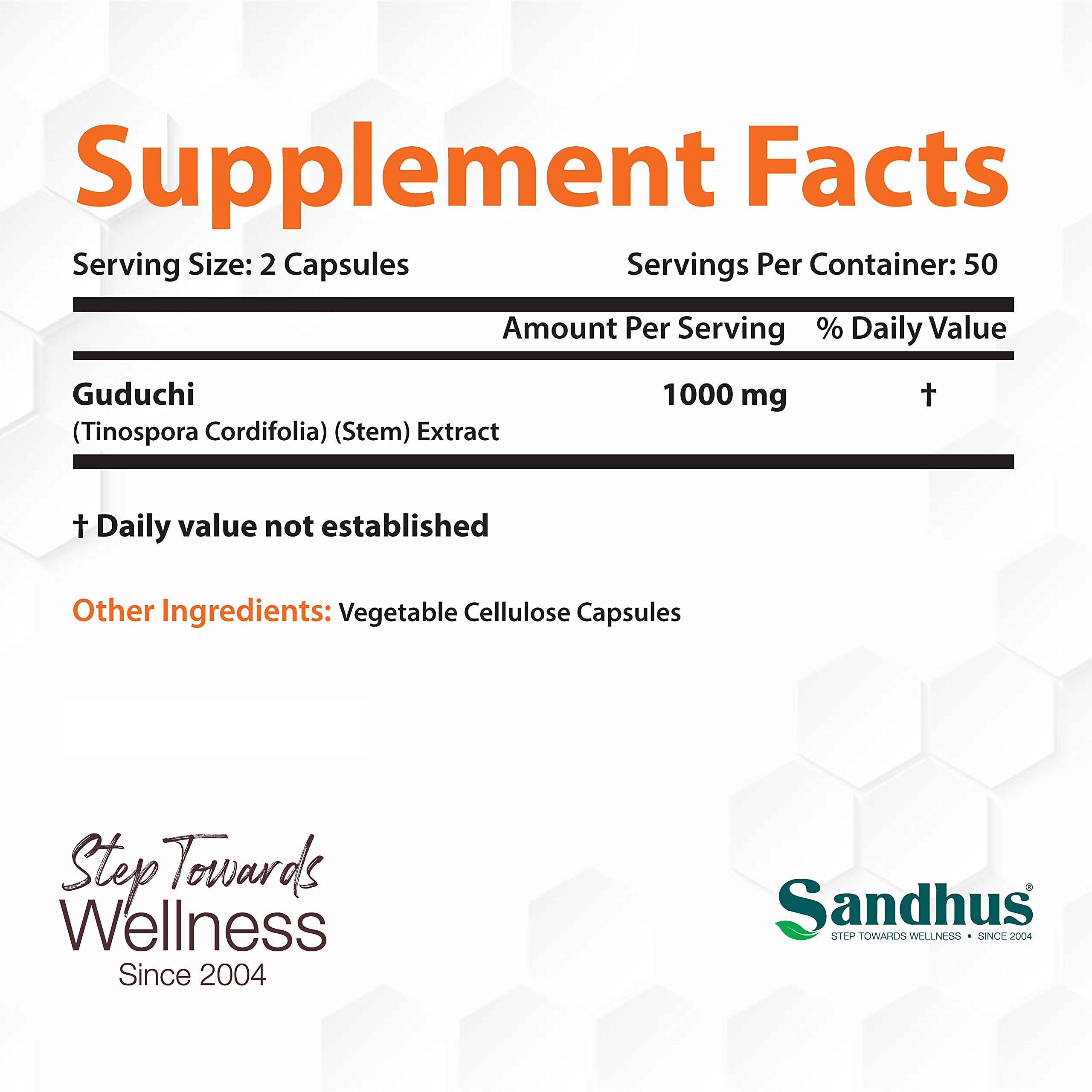 1000mg Guduchi capsules for vitality