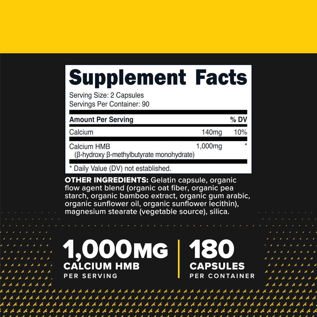 1000mg HMB for muscle recovery
