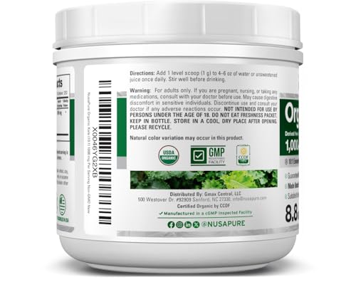 1000mg kale powder for daily use